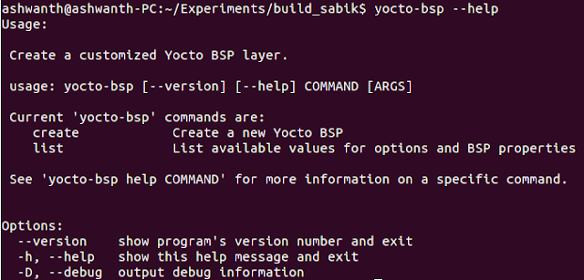 Ashversity: Creating a BSP Layer using yocto-bsp