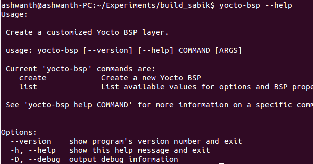 Ashversity: Creating a BSP Layer using yocto-bsp