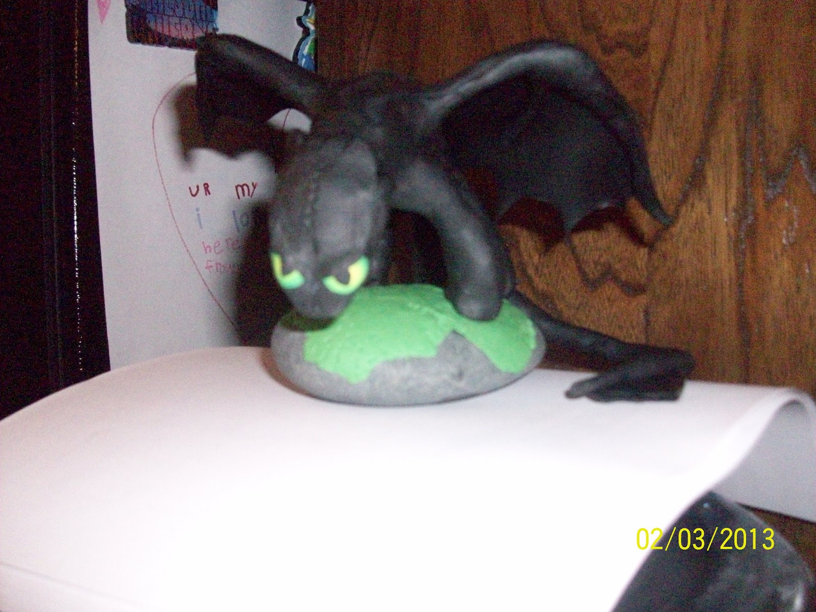 Devaron Jeffery's Online Portfolio: Polymer Clay Toothless Version #2