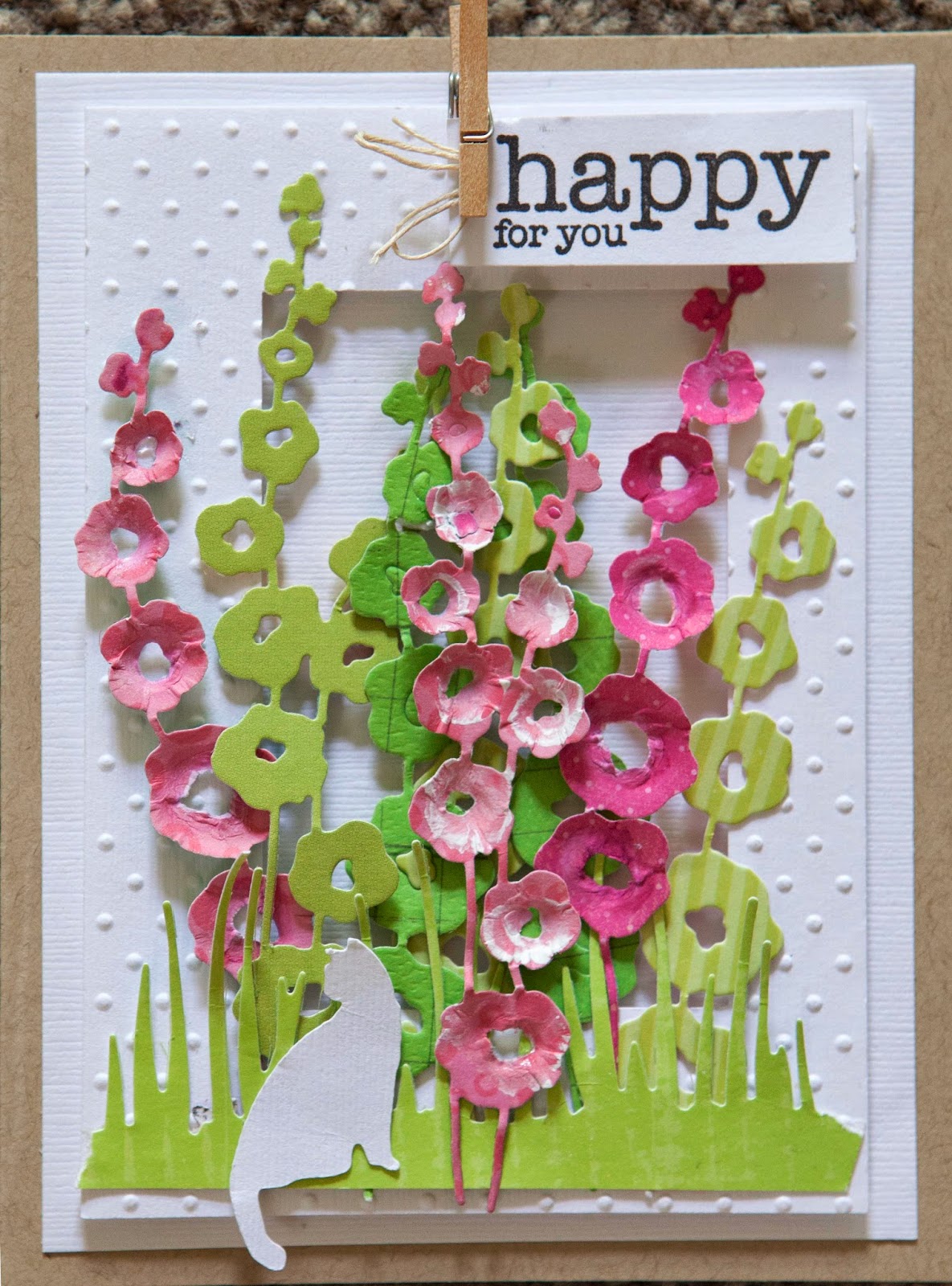 Creative Mayhem: Impression Obsession Hollyhocks cards published in ...
