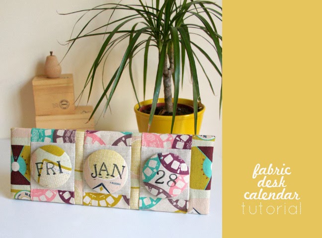 Mia's Creations: Fabric Desk Calendar Tutorial