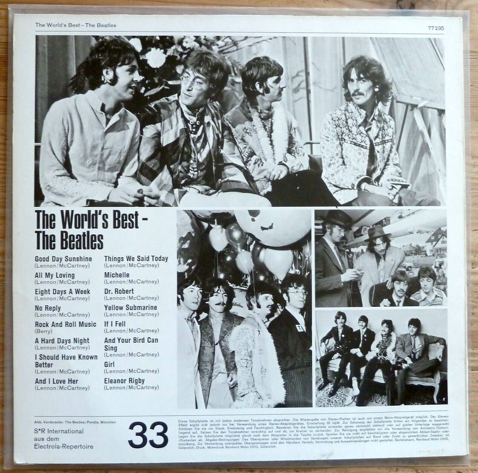 "The World's Best" German Beatles compilation