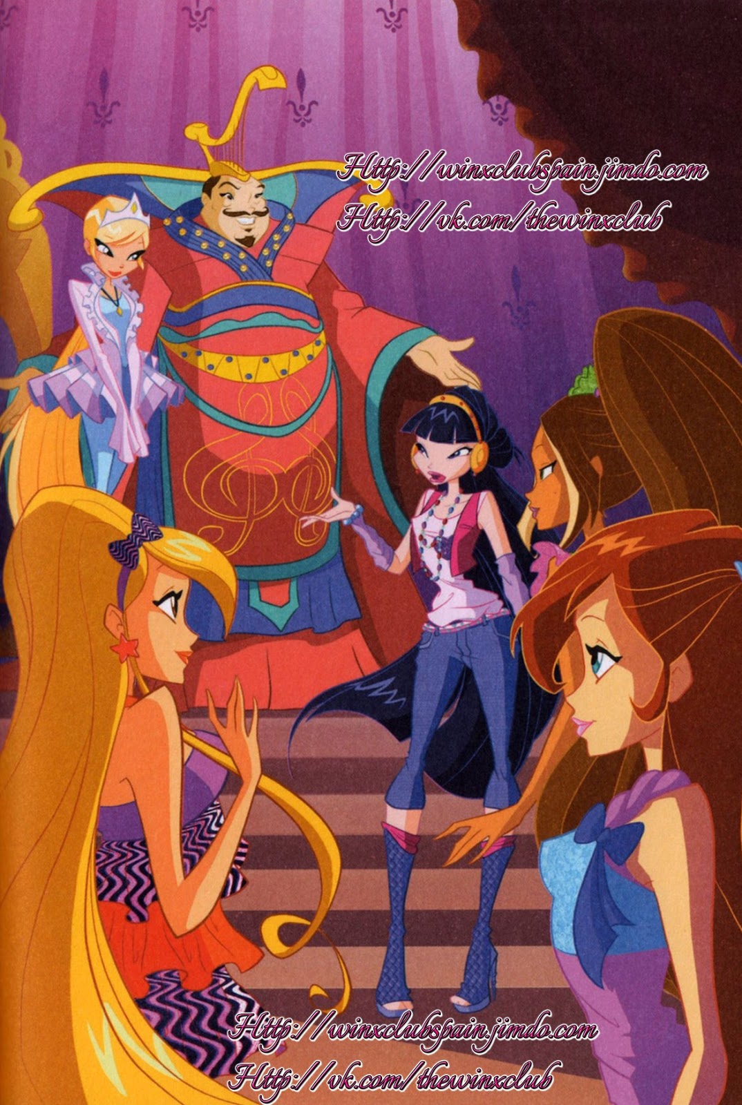 ¡El Winx Club visita al Rey y Princesa de Melody! - Winx Club All