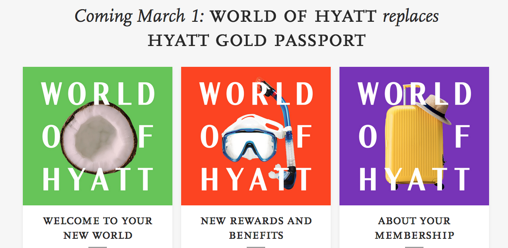 Hyatt revamps their frequent guest program - RIP Gold Passport, Hello ...
