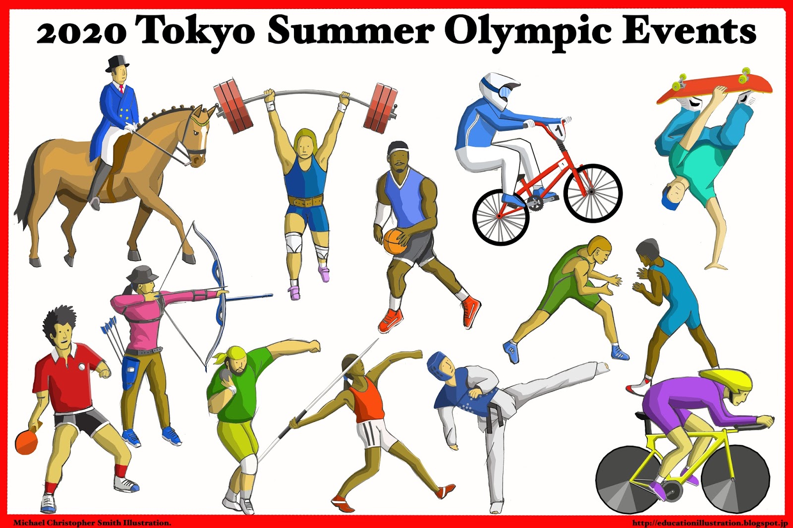 Education Illustration By Michael Christopher Smith Summer Olympic education-illustration-by-michael-christopher-smith-summer-olympic