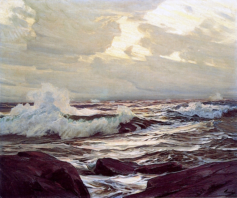 Viático de Vagamundo: Wave surf by Frederick Waugh