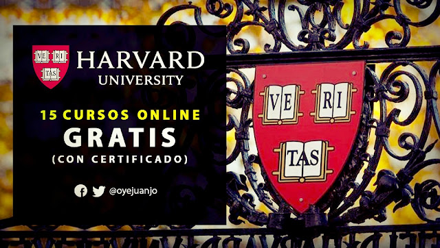 15 cursos online gratis de la Universidad de Harvard