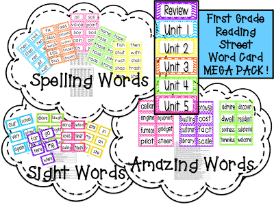 Primary Pals: First Grade Reading Street Word Cards