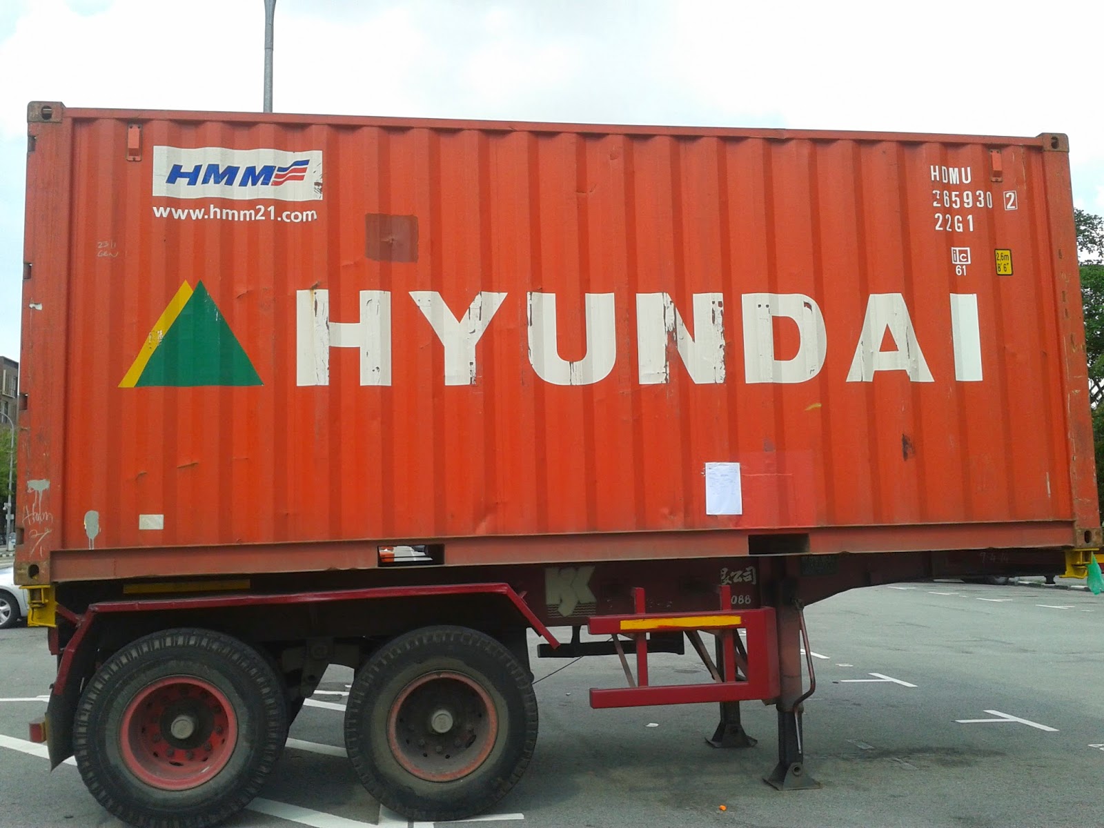 Shipping containers of South-east Asia and Singapore