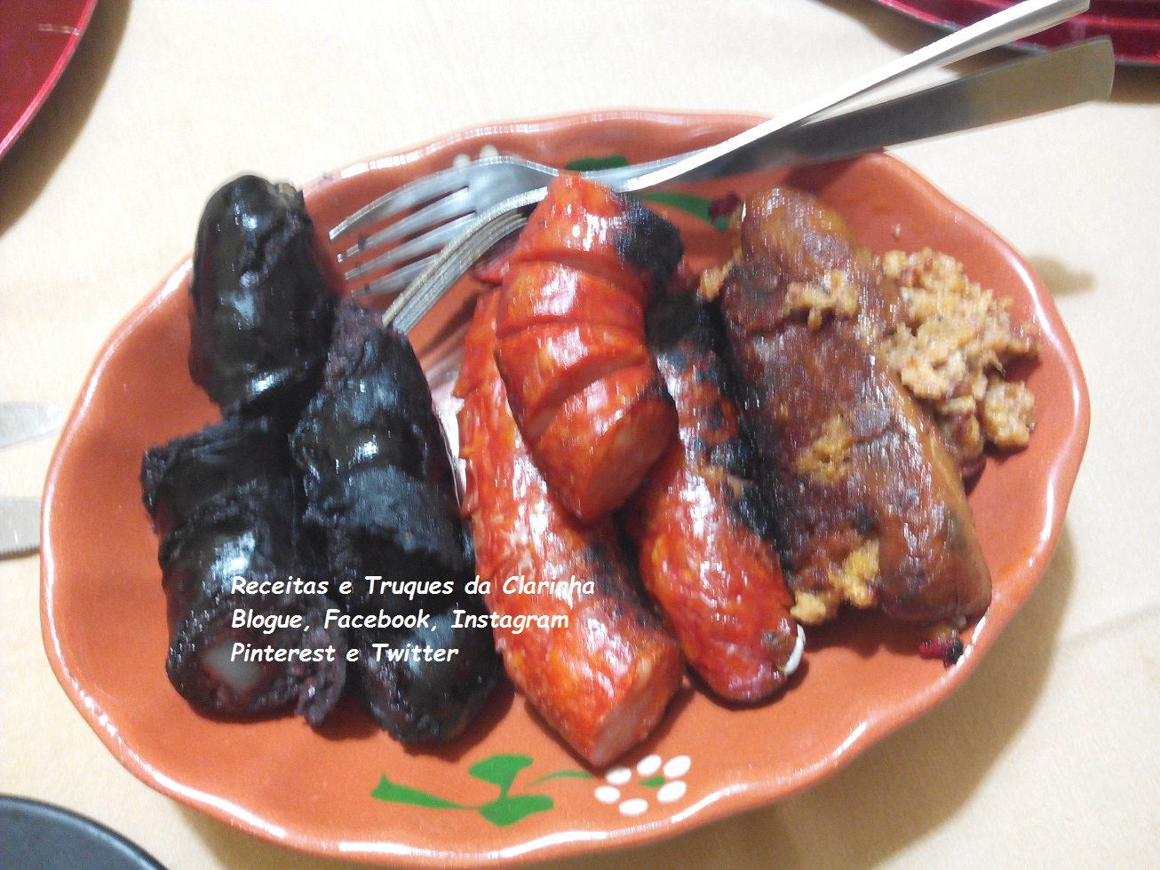 Receitas e Truques da Clarinha: Enchidos assados em tequilla