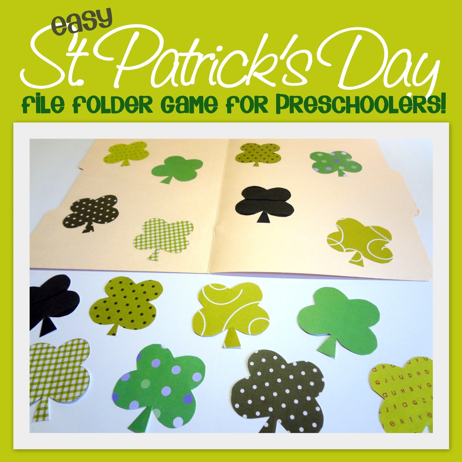 Little Family Fun: St. Patrick's Day File-Folder Game