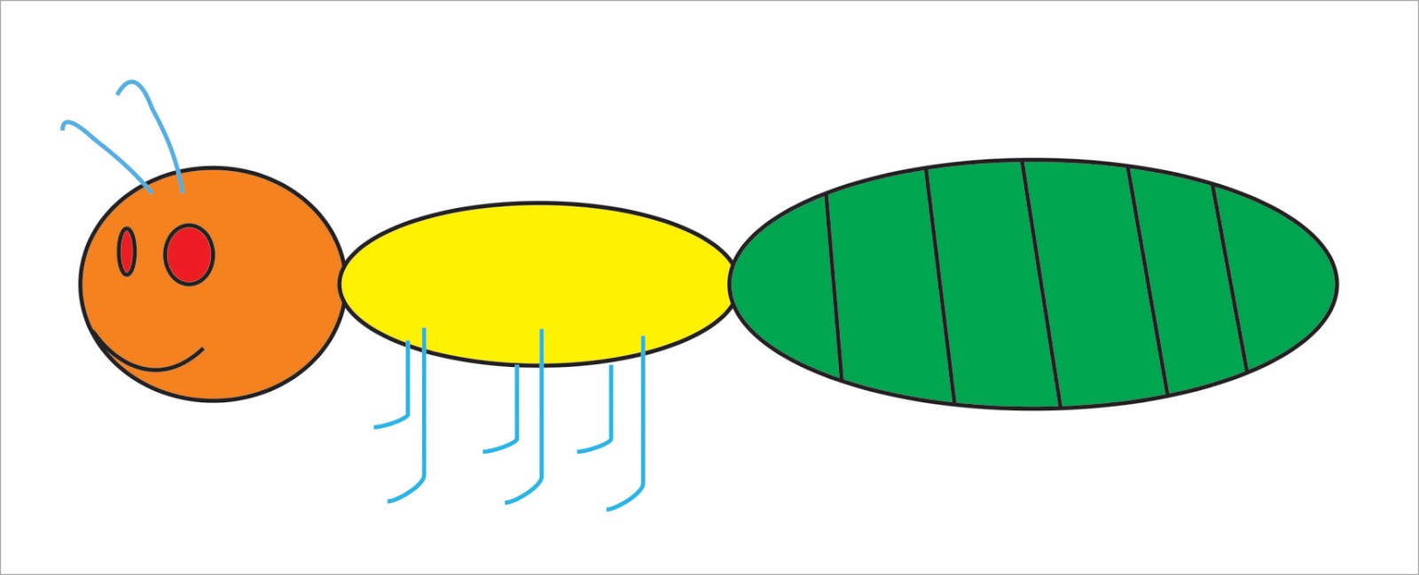 Cara Menggambar Semut | Cerita Tentang Semut