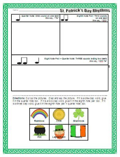 The Sweetest Melody: St. Patrick's Day Rhythm Page