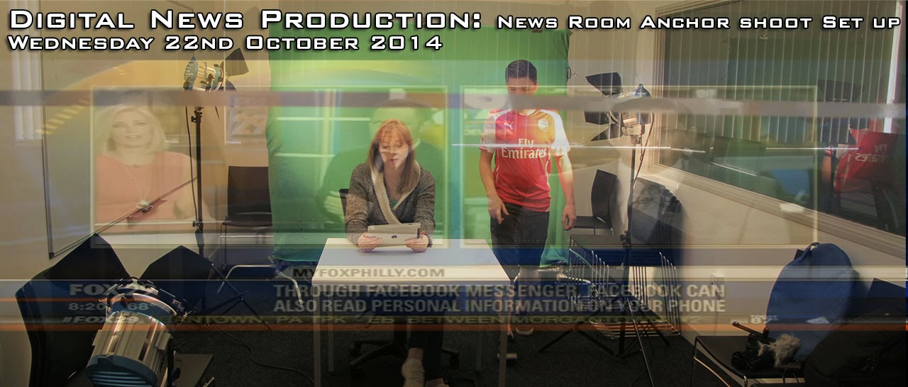 Digital News Production: News Room Anchor Set up