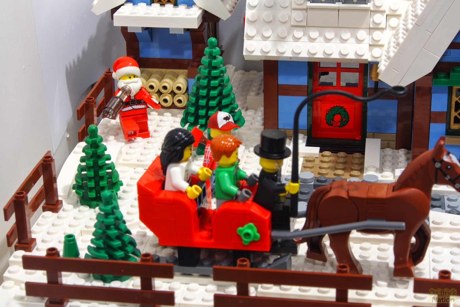 Oz Brick Nation: Our LEGO Winter Village MOC Display.
