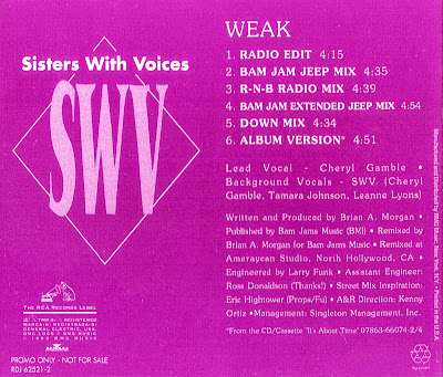 THE CRACK FACTORY: SWV-Weak-(US_Promo_CDM)-1993-Y2H_INT