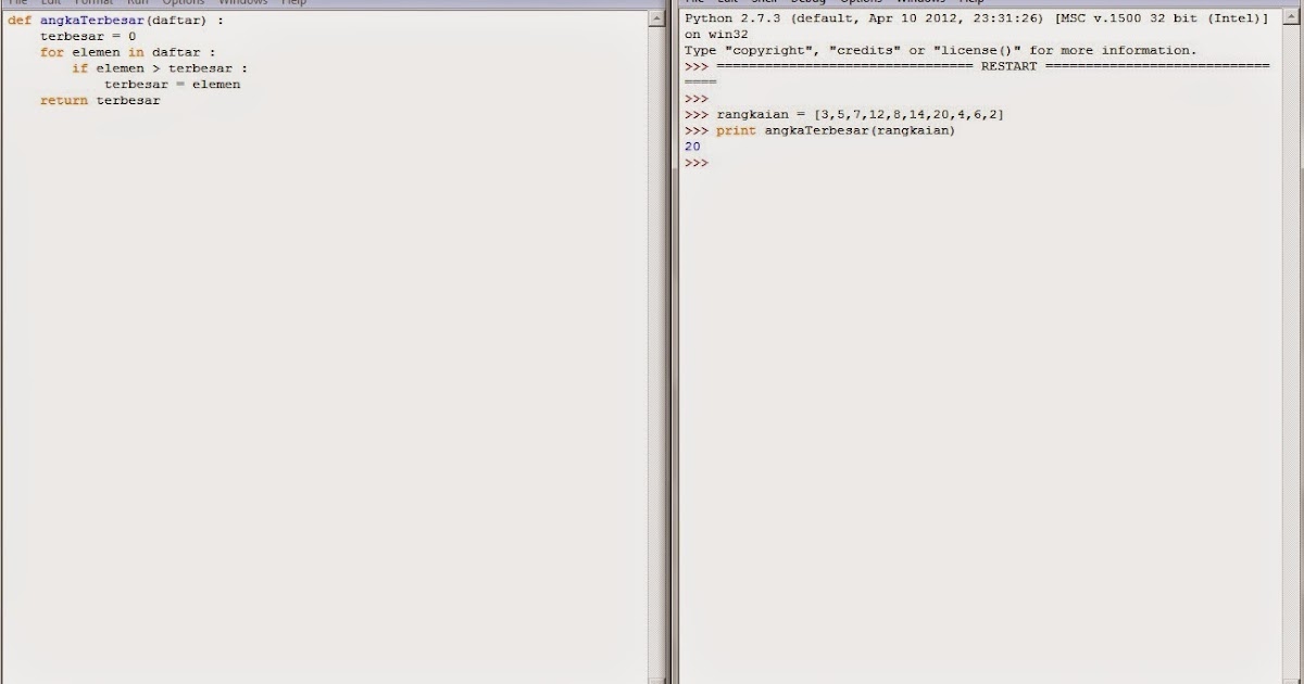 Mencari Nilai Maksimum dan Minimum di Bahasa Pemrograman Python ...