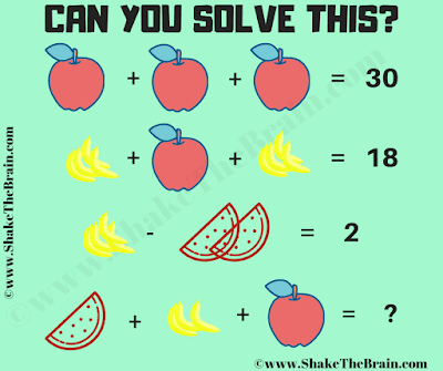Math Equation Puzzle Question