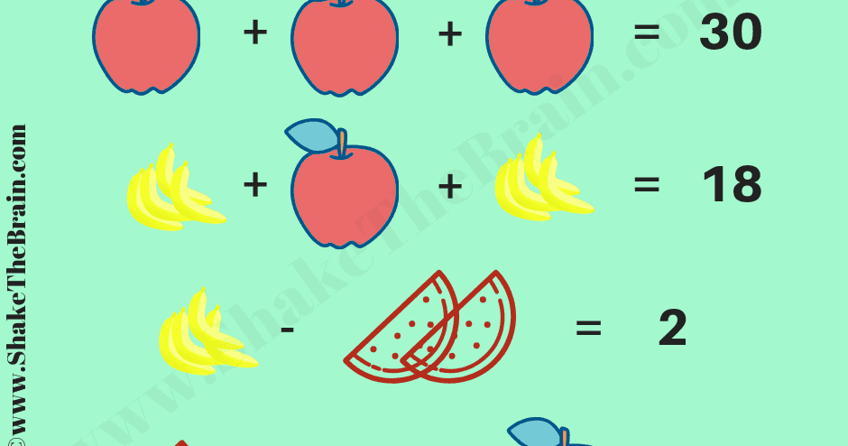 Maths Brain Teaser: Kids Puzzle Question with Answer