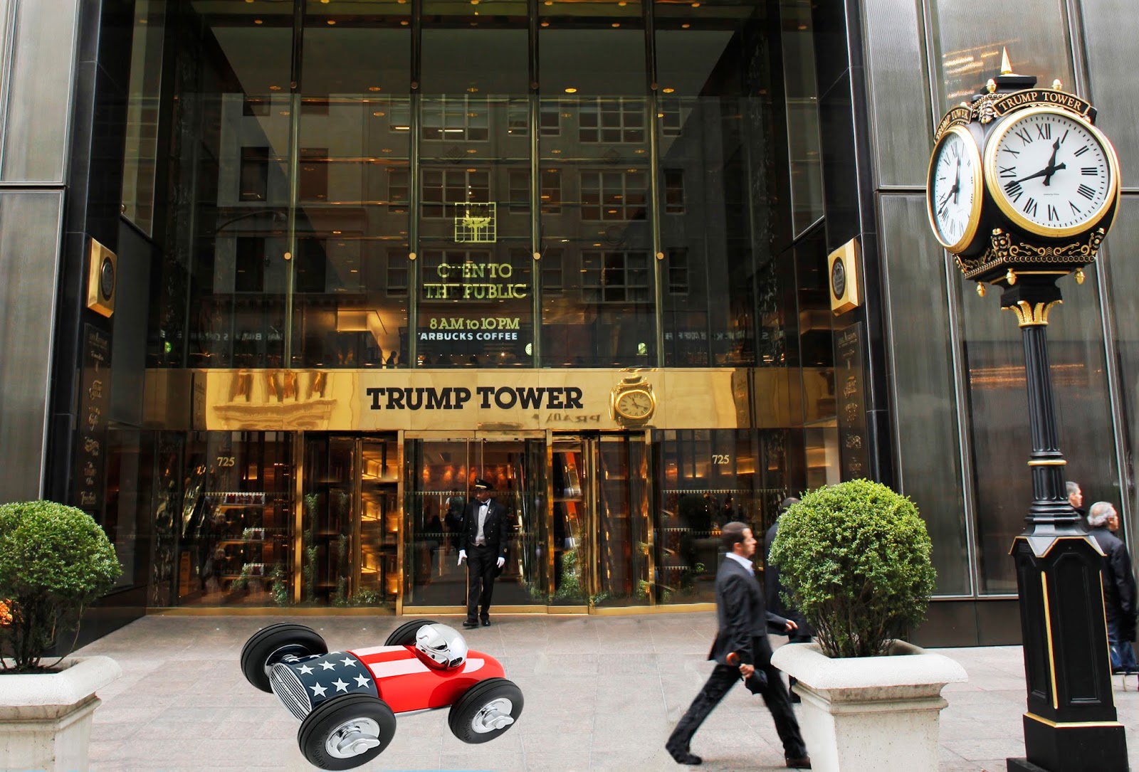 - POINTS OF VIEW _______________: THE DONALD TRUMP RACING CAR...