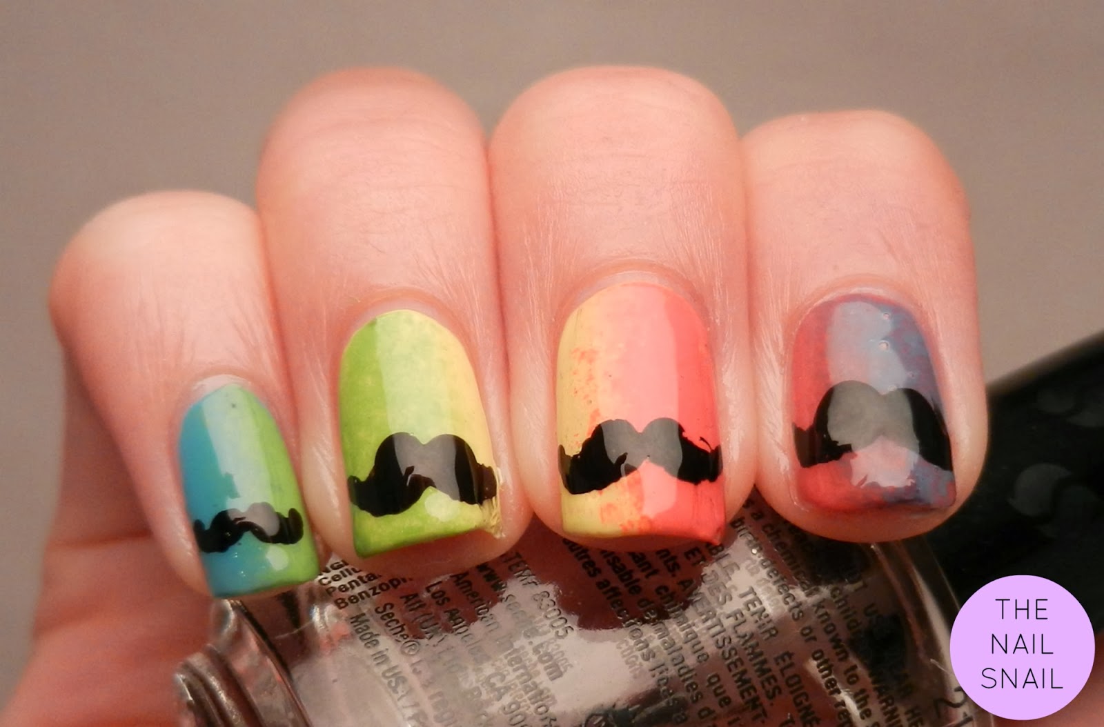 The Nail Snail: Movember/Gay Pride Nails