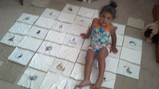 PURPLE SAGE ORIGINALS: Peter Rabbit Baby Rag Quilt for Someone Special