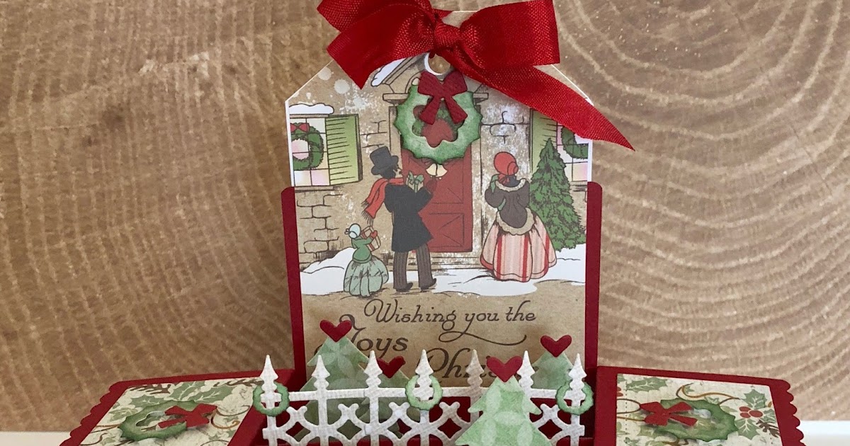 Painted Mountain Cards: Christmas Magic Box Card