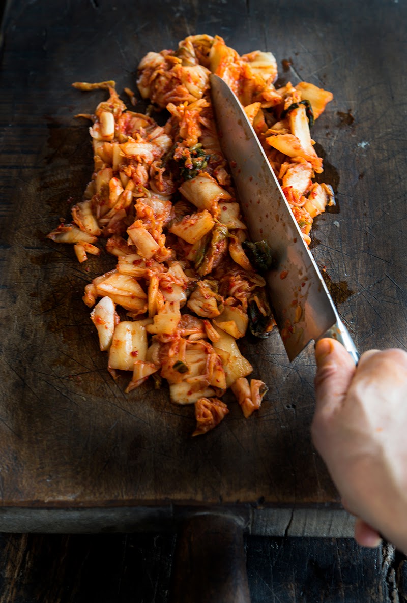 Mini [Baby Bok Choy] Kimchi Pancakes - WILD GREENS & SARDINES