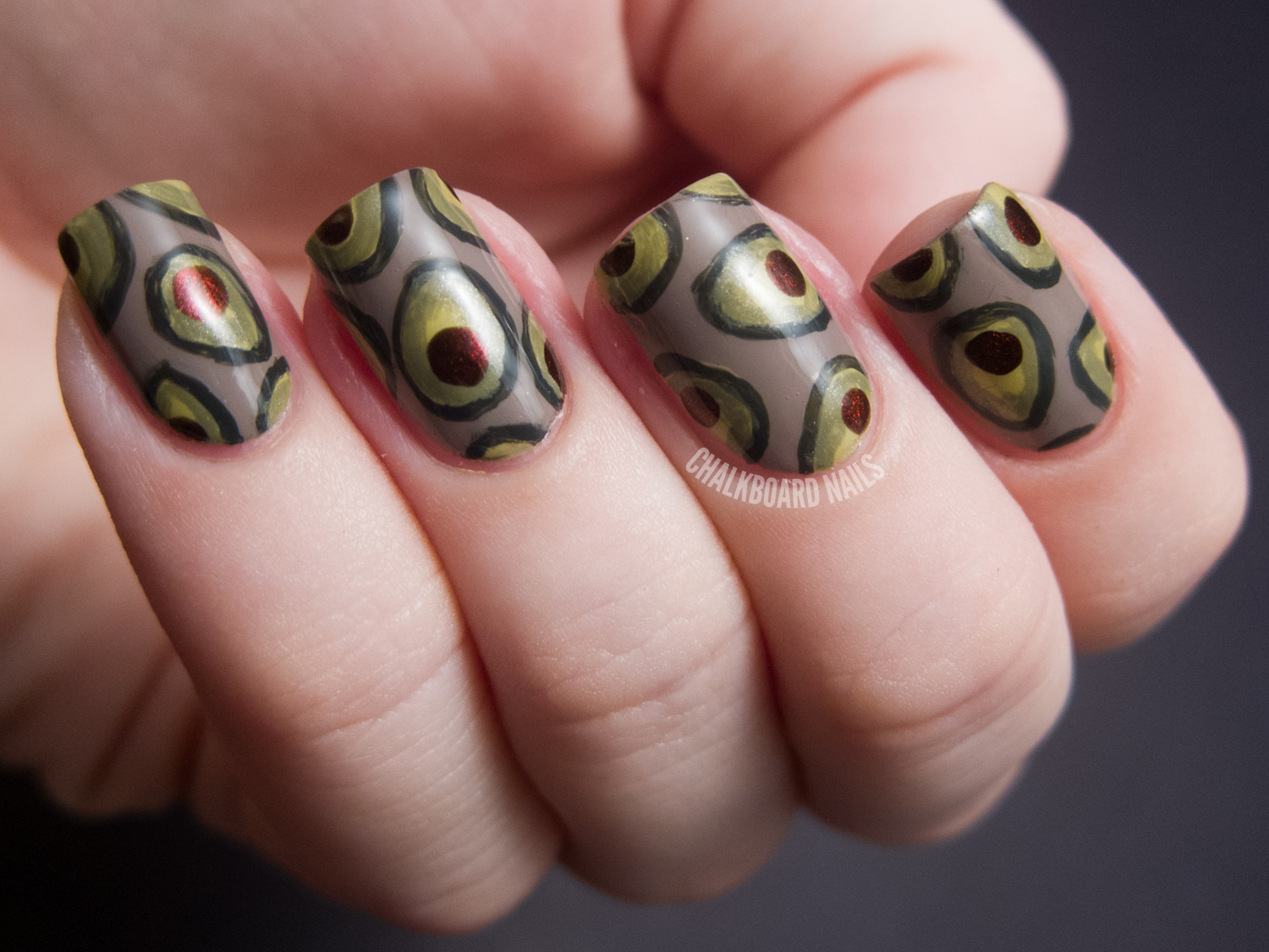 Avocado Print - OPI Germany Nail Art | Chalkboard Nails | Phoenix ...