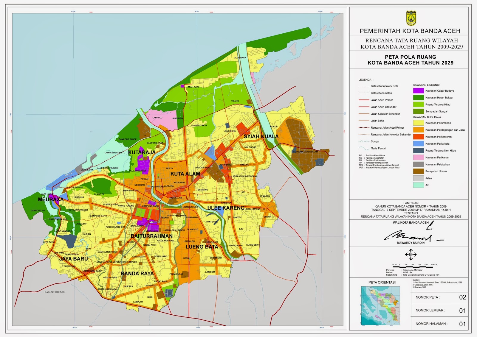 Perkembangan Kota Banda Aceh Struktur dan Pola Tata Ruang - architect ...
