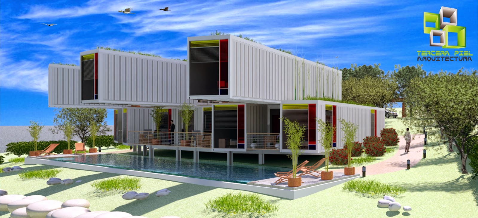 TERCERA PIEL - CONTENEDORES HABITABLES: SYDNEY CONTAINER VACATION HOUSE