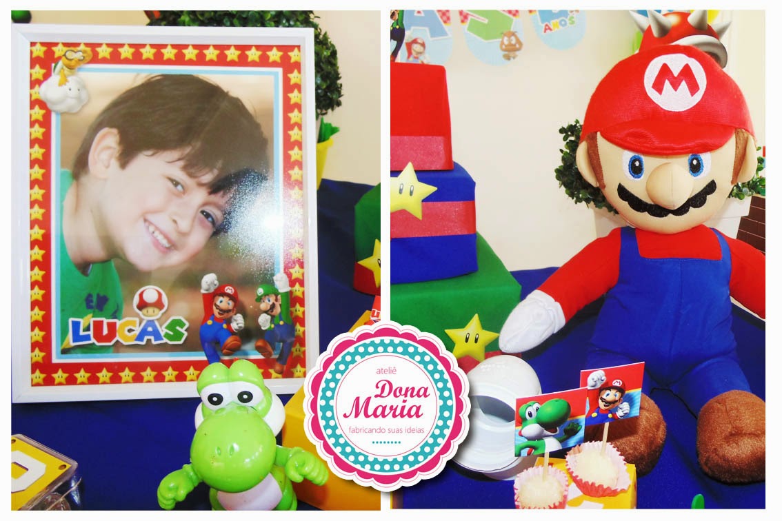 Ateliê Dona Maria: Aniversário Super Mario do Lucas