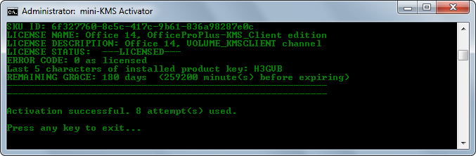 Microsoft Office 2010 Activator Keygen (KMS 1.053) |SATU HALAMAN UNTUK ...