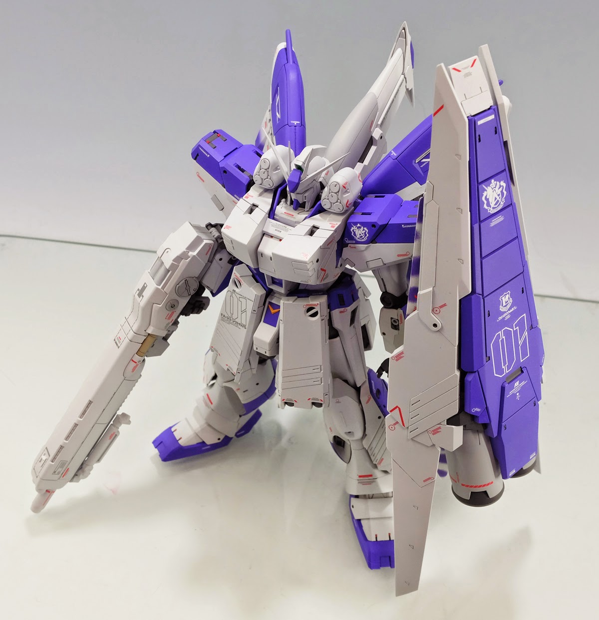 Custom Build: MG 1/100 hi-nu Gundam Ver. Ka + HWS Extension Pack