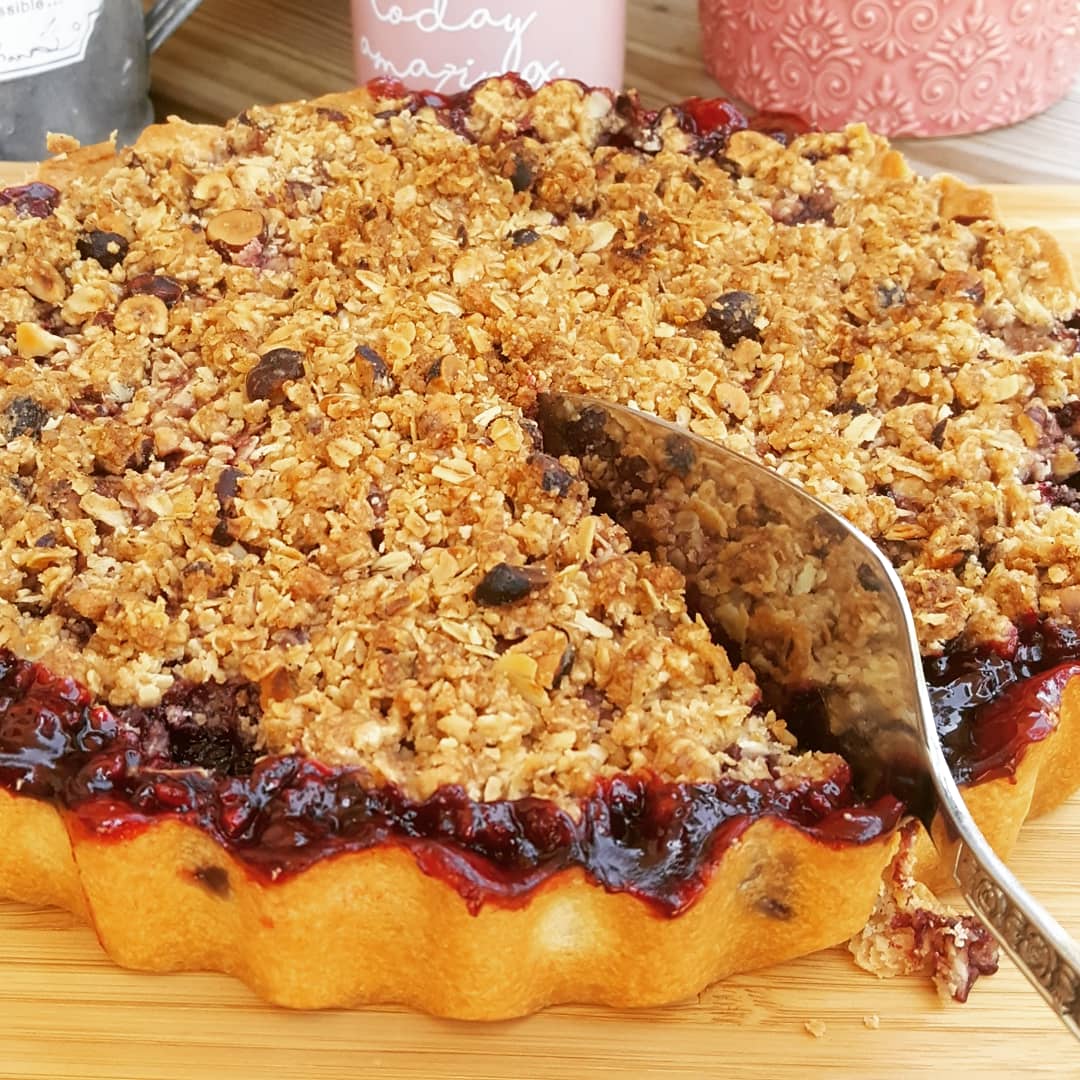 Knaprig smulpaj med björnbär - Hälsosam livsstil