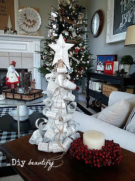 Paper Curl Christmas Trees - DIY Beautify - Creating Beauty at Home