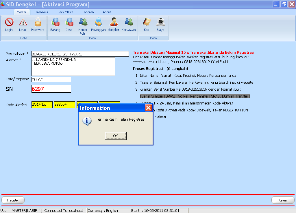 SID BENGKEL - JUAL SOFTWARE DI MEDAN