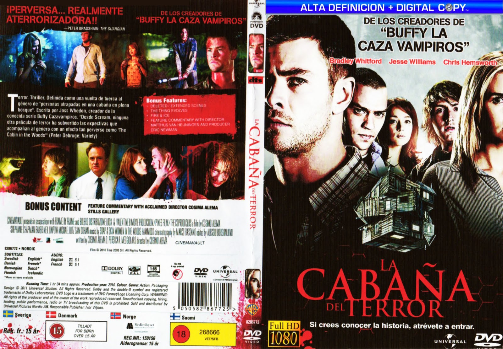 Cover: Caratulas de terror dvd