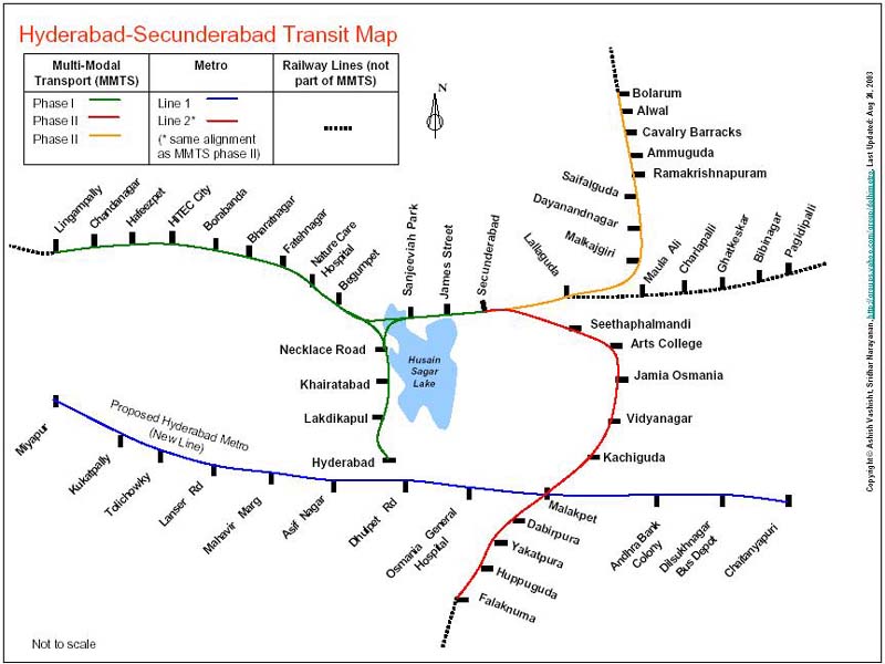 MMTS Train Route Map - MMTS Time Table