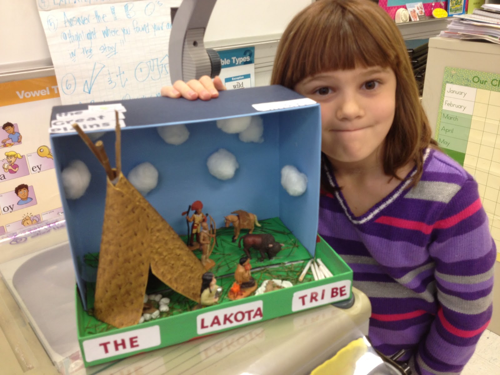 Mrs. Cox's Class: Native American Dioramas