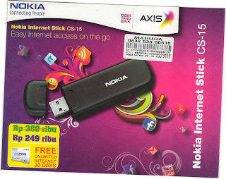 Galer Gadget: Promo Modem AXIS - Nokia Internet Stick CS-15