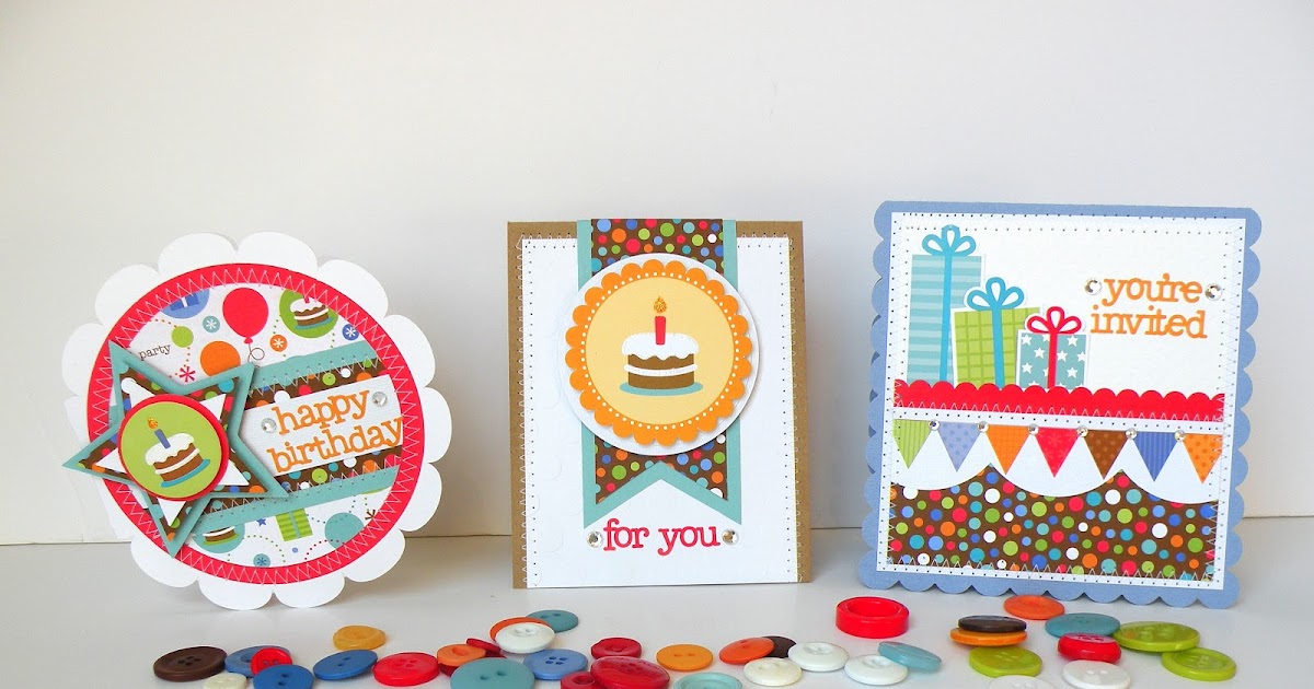 Doodlebug Design Inc Blog: Surprise Party Collection- Birthday Cards ...