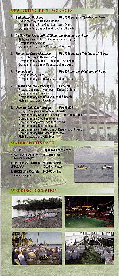 the traveller & her thoughts: KUTING REEF beach resort