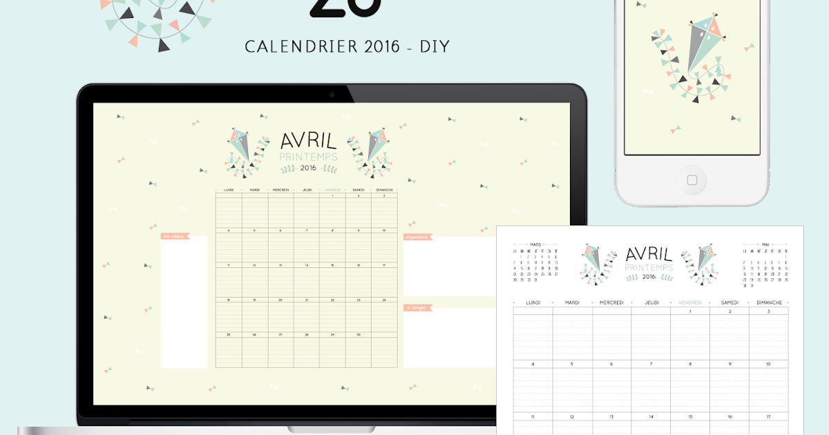 zü: Le calendrier DIY - AVRIL 2016
