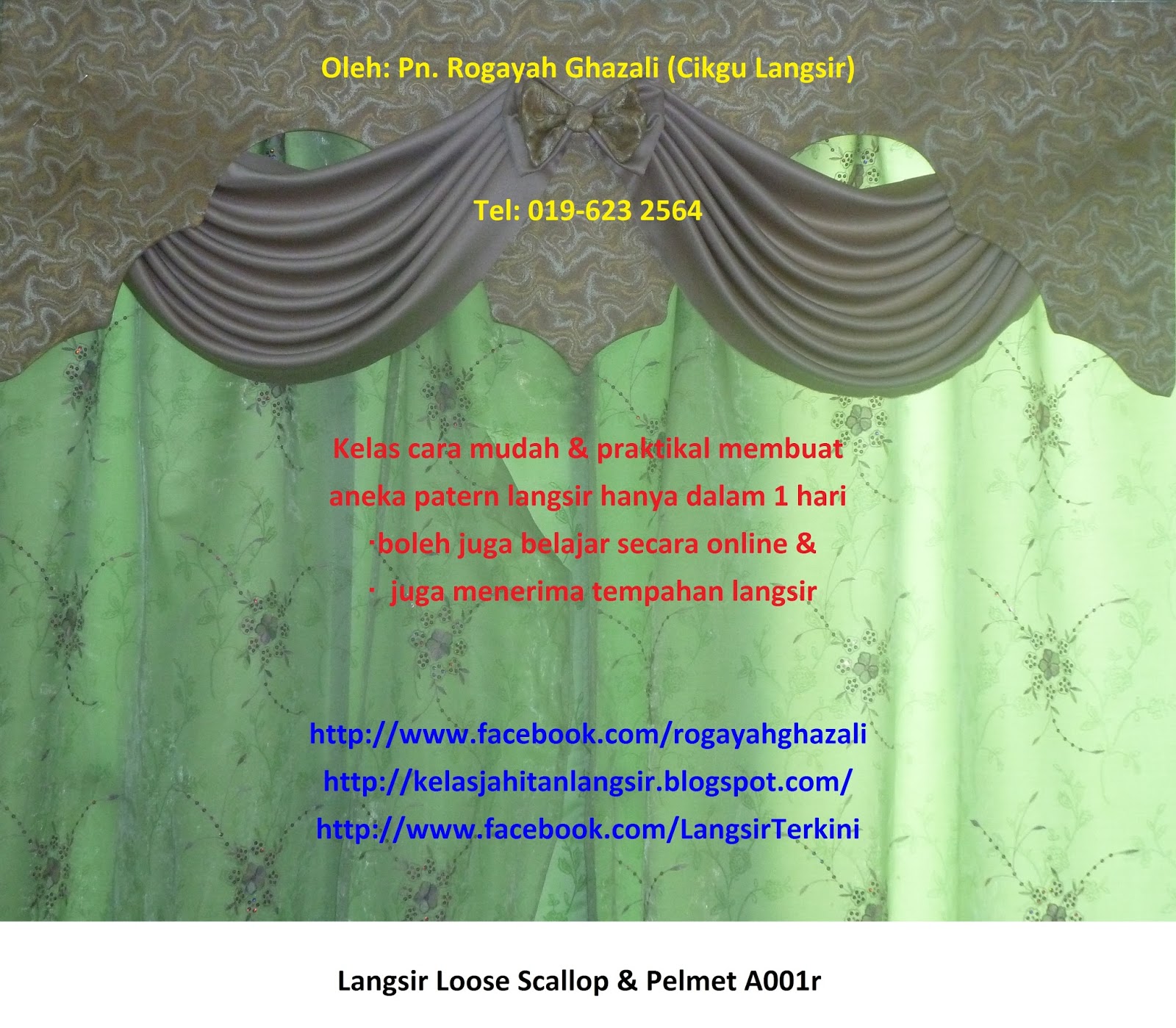 Klik disini utk melihat banyak lagi pattern langsir terkini