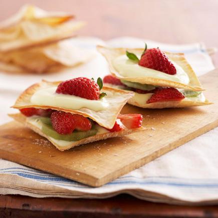 Wonton Dessert Stacks