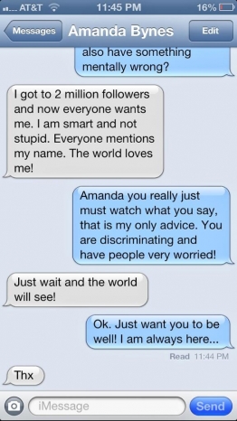 Shocking! Publicist Exposes Amanda Bynes By Releasing Text Messages ...