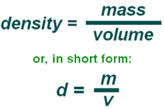 Mr. Villa's Science Stars!: Density Summary