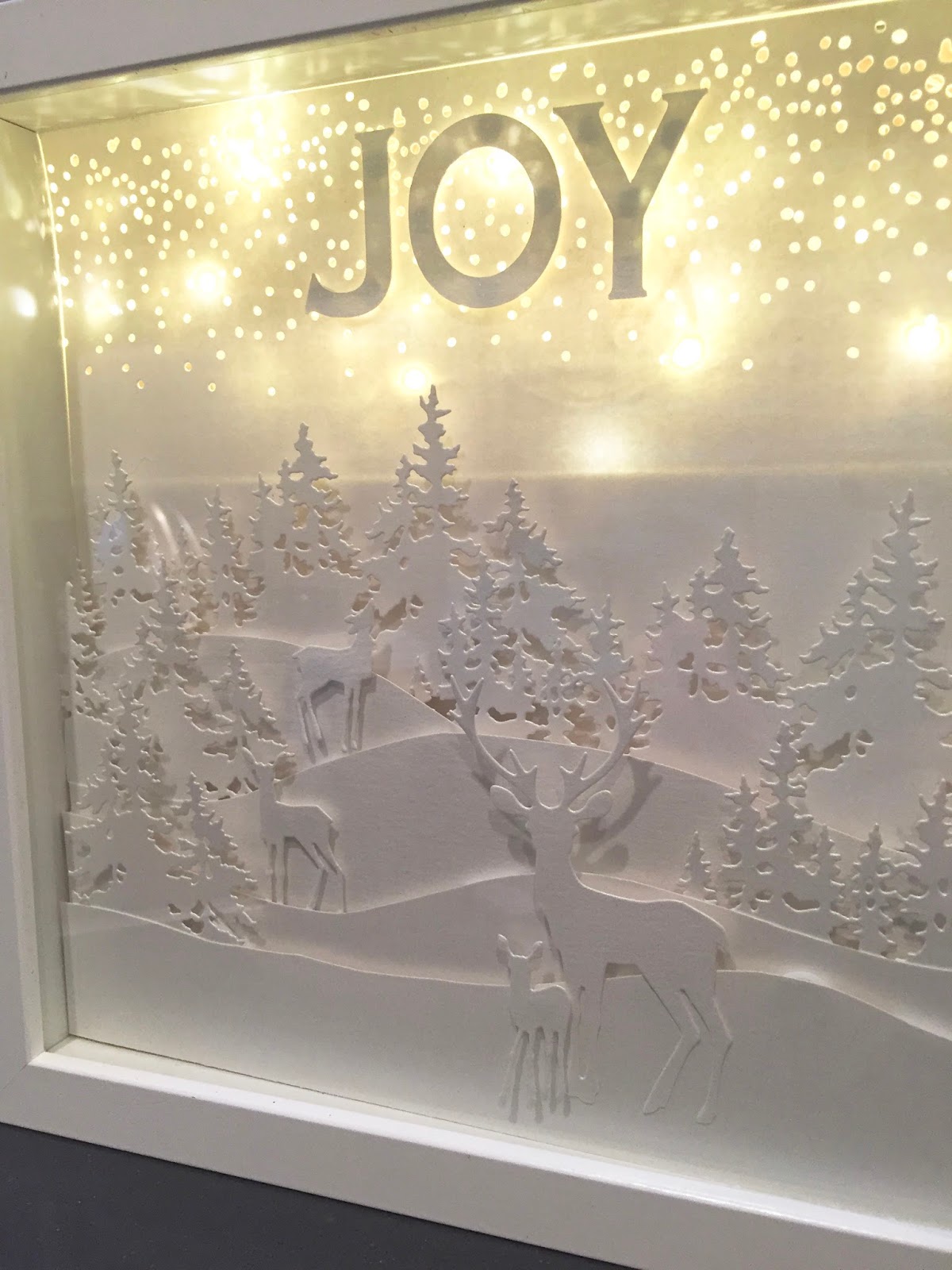cheriesparetime: White Christmas Shadow Box