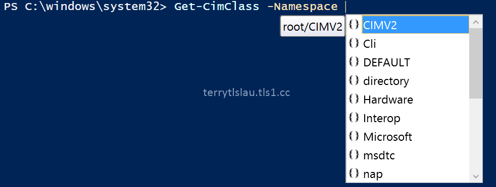 Terry L@u's blog: Get WMI class by PowerShell Terry L@u's blog: Get WMI class by PowerShell